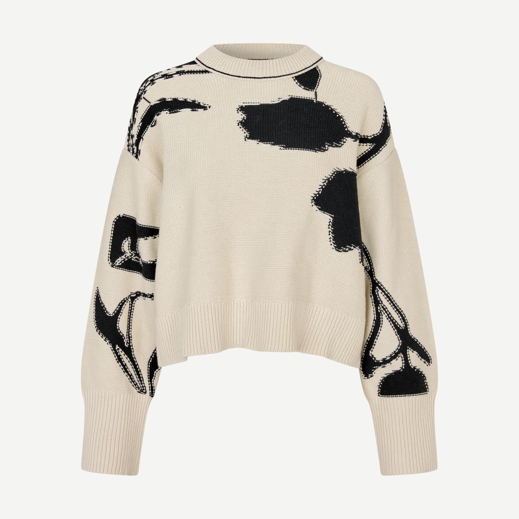 Salila Sweater - Cream Ashbloom – Galvanic.co